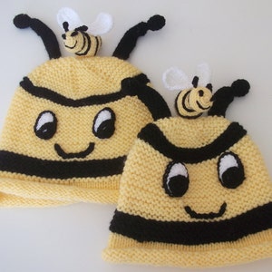 Knitting Honey Bee Hat-for Photographers, Photo Prop for Newborns ...