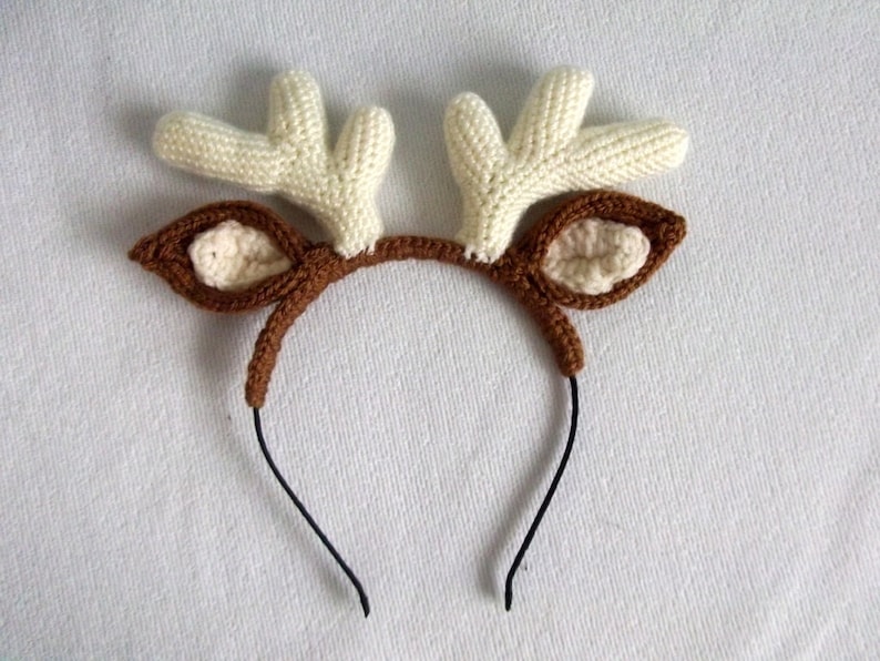 Deer Ears With Headband-reindeer Headband Halloween - Etsy