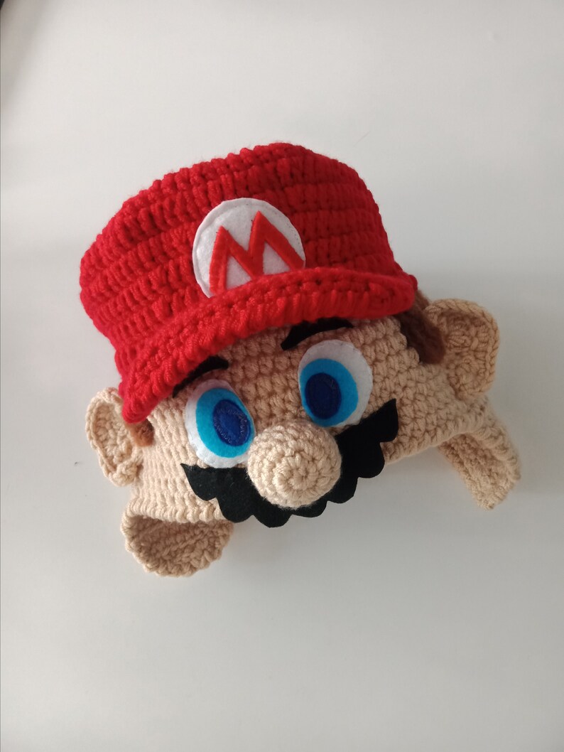 Crochet Mario Hat,select Character,toddlers Children Boys,earflap Hat ...
