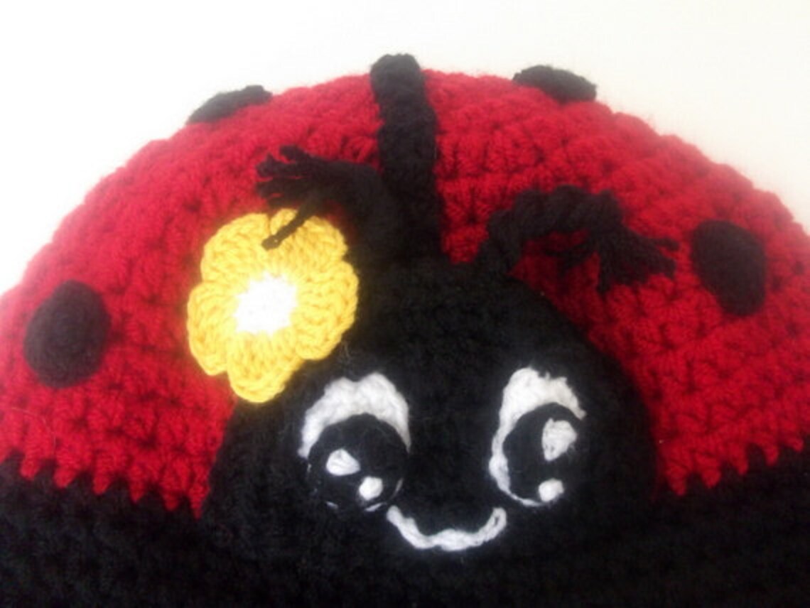 Crochet Ladybug Hat - Ladybug Hat Girl Hat - Etsy