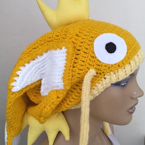 Yellow or Orange Magikarp pokémon Inspired Crochet Hat,magikarp Hat ...