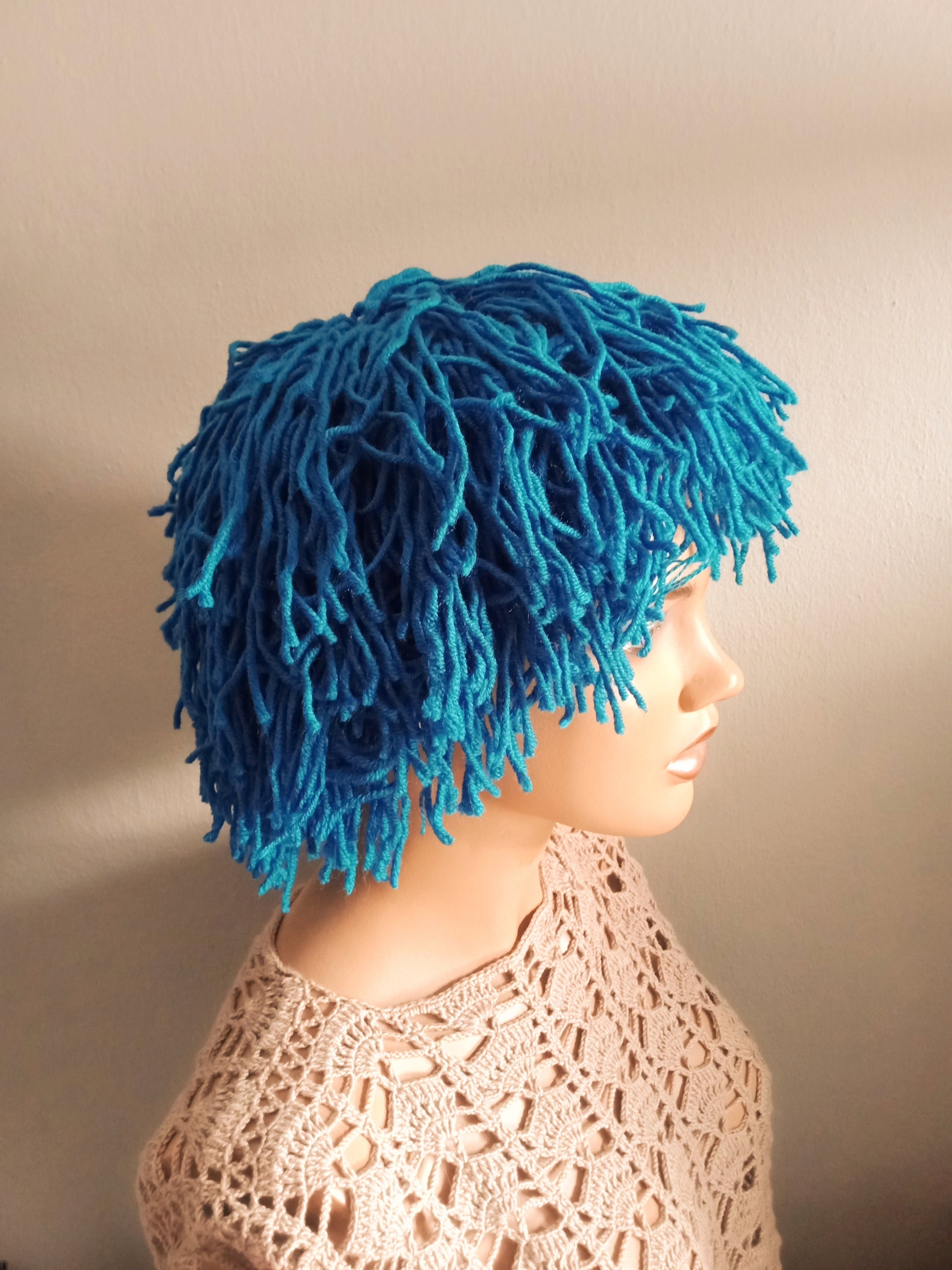 Thing Wig Crochet,cabbage Patch Wig,halloween Costume,cabbage Costume ...