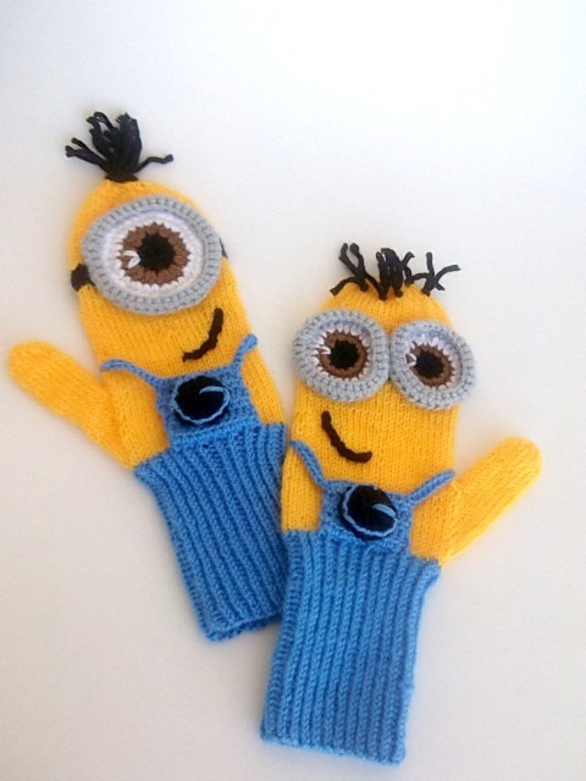 Adultkidsbabydespicable Me Minion Mittens Gloves-minion - Etsy