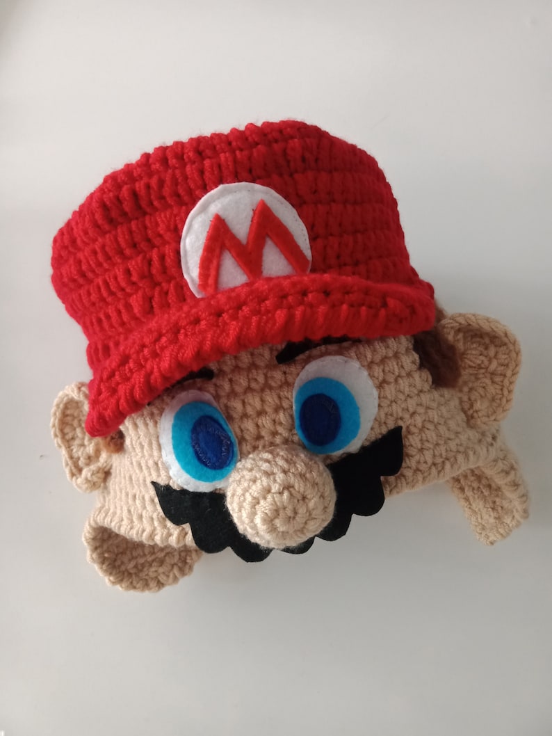 Crochet Mario Hat,select Character,toddlers Children Boys,earflap Hat ...