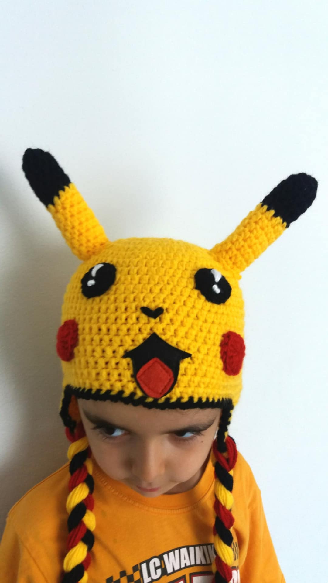 PIKACHU Inspired Crochet Hat,pikachu Costume,hat,kawaii Clothing ...