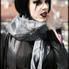 Emo Style Dark Silk Scarf Victorian Steampunk Fashion - Etsy