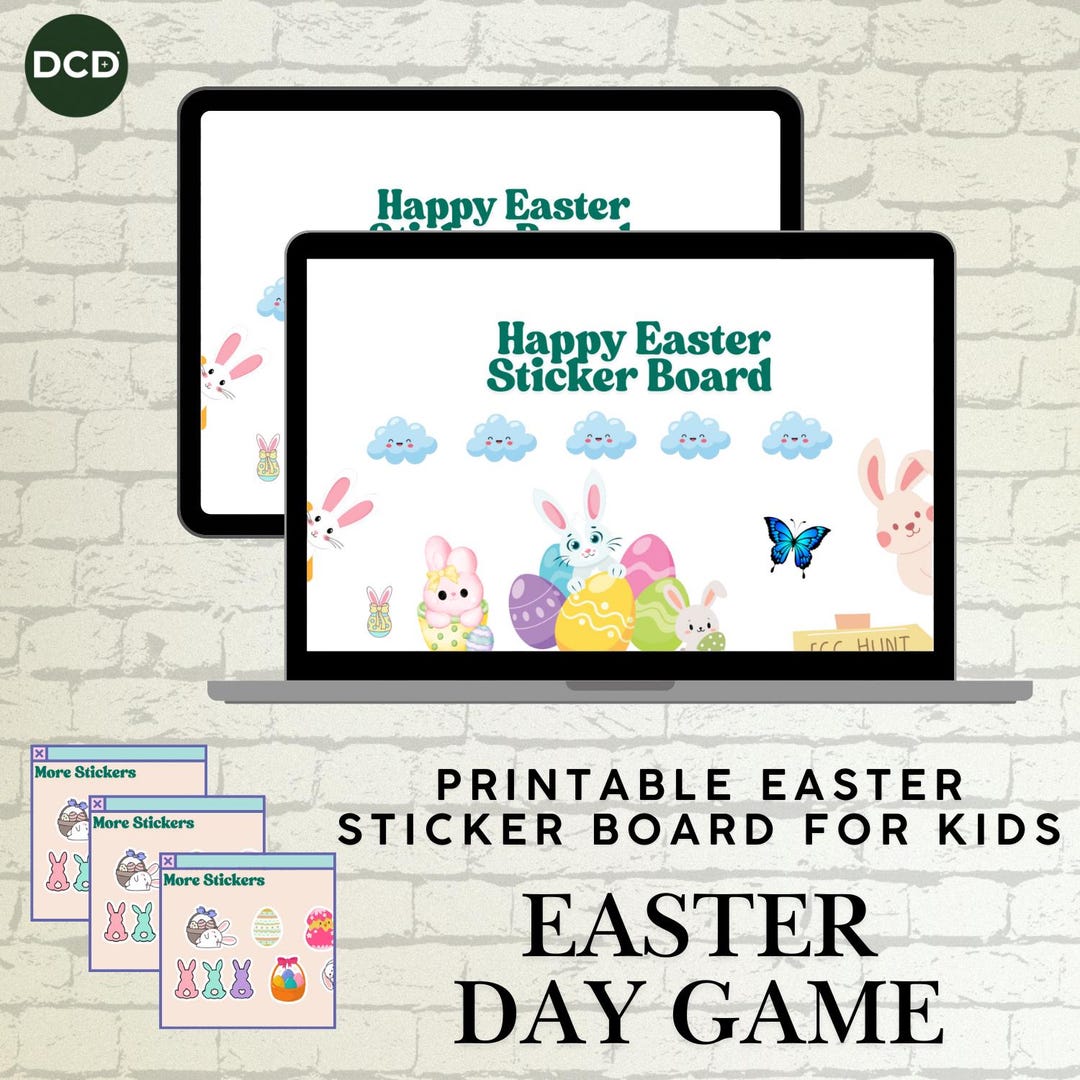 Printable Easter Sticker Board | Kids Easter Activity | Make Your Own ...