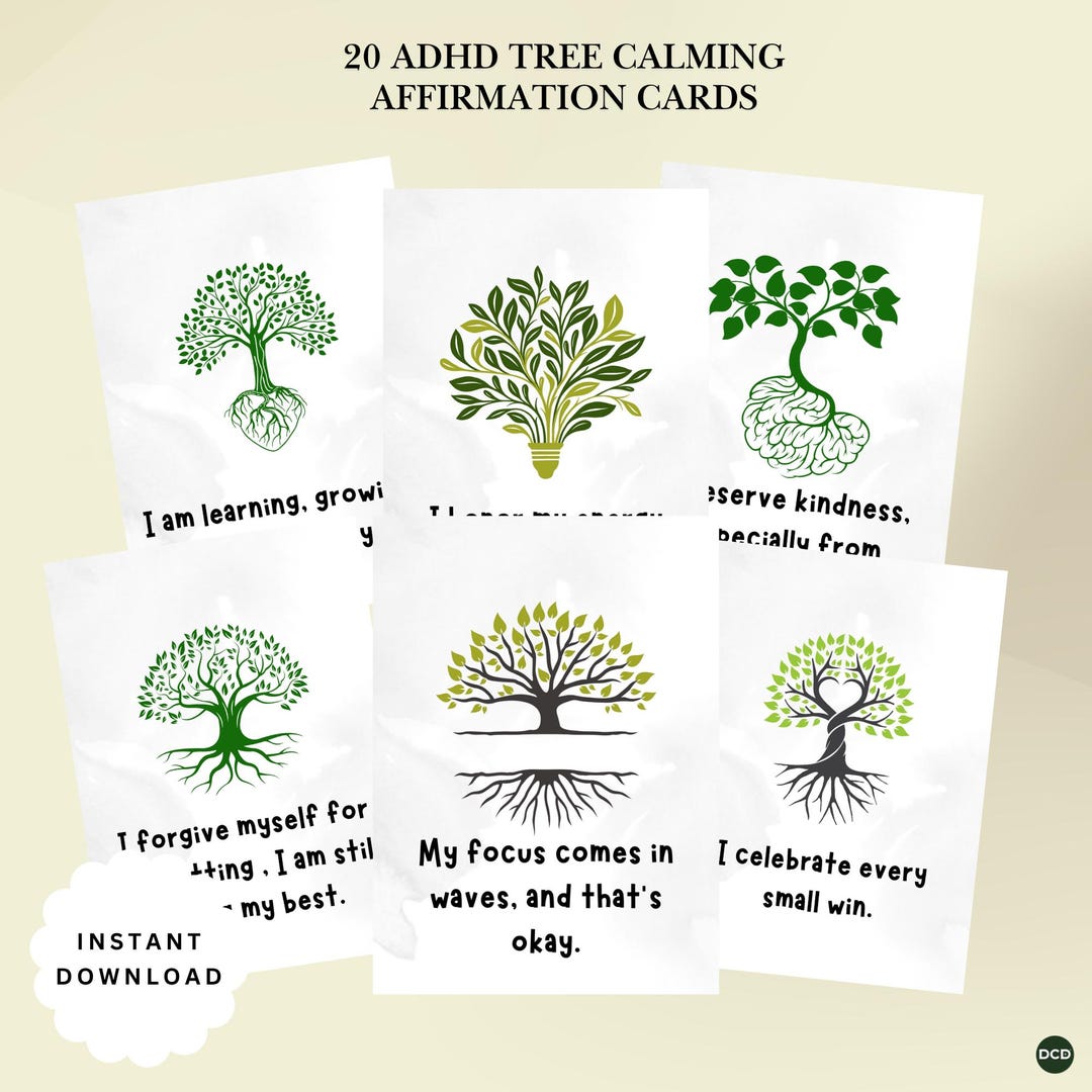 ADHD Affirmation Cards | Calming Corner Printable | Positive Psychology ...