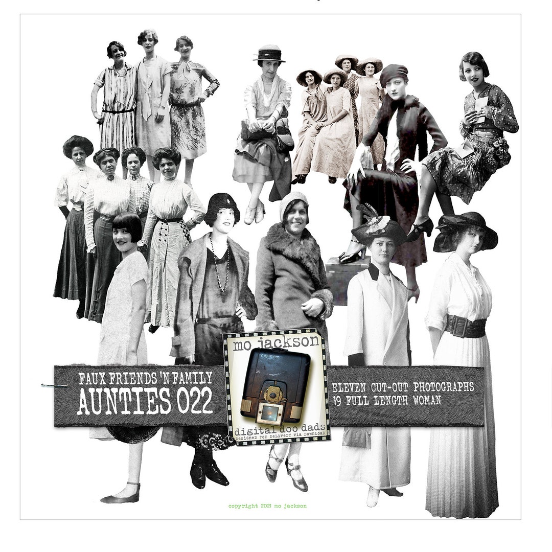 Vintage & Antique Photos of Women, Cut-out Images, Digital Scrapbook ...