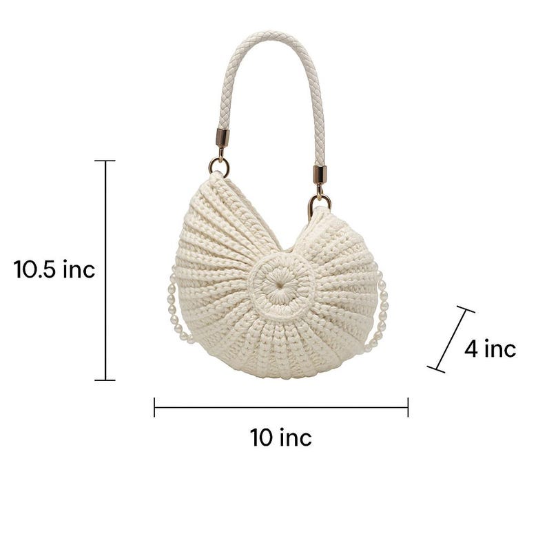 Coastal Shell Bag – Handmade Boho Shoulder Purse, Perfect for ...