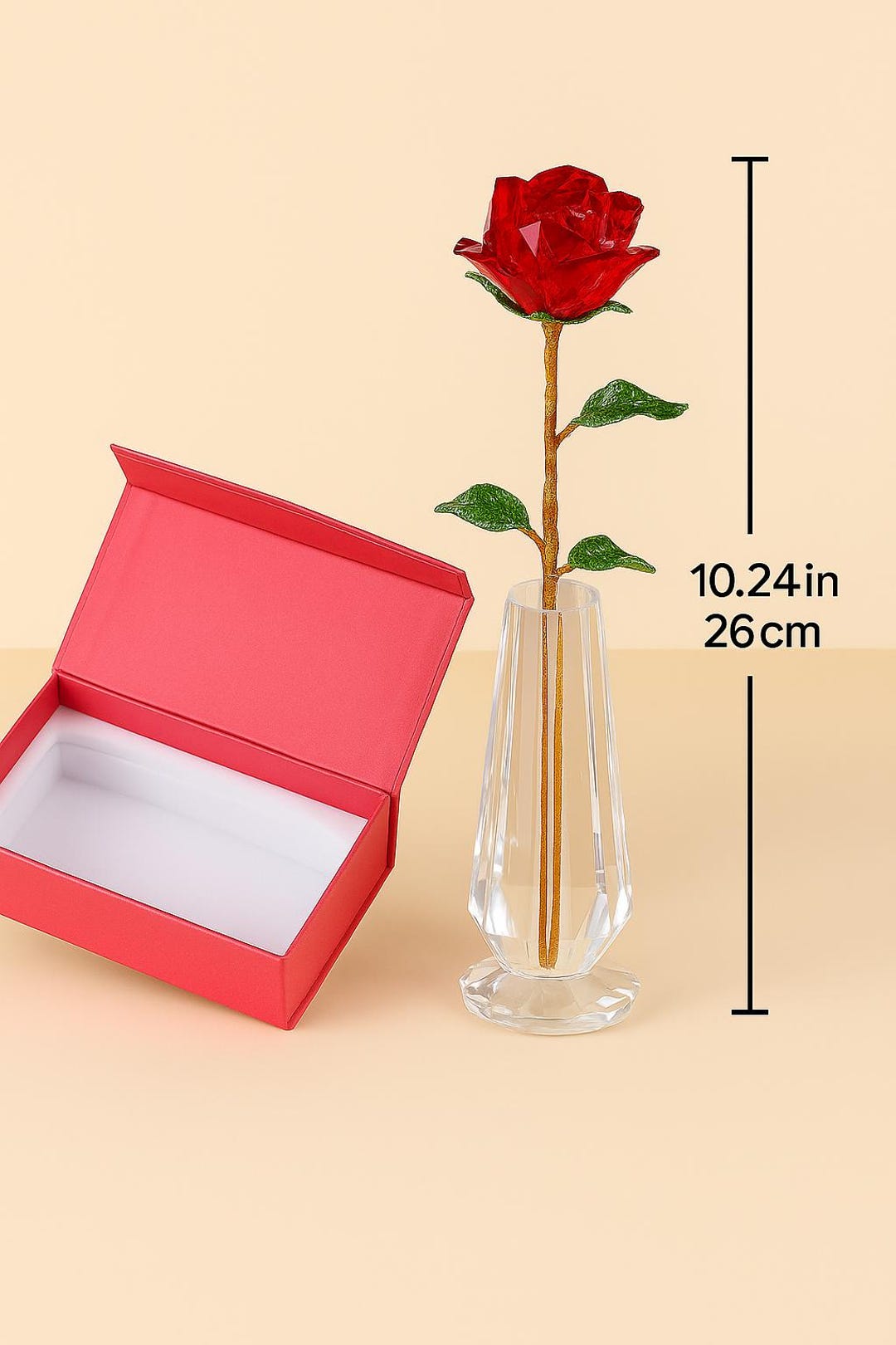 Handmade Crystal Glass Rose: Eternal Flower Gift in Luxury Box - Etsy