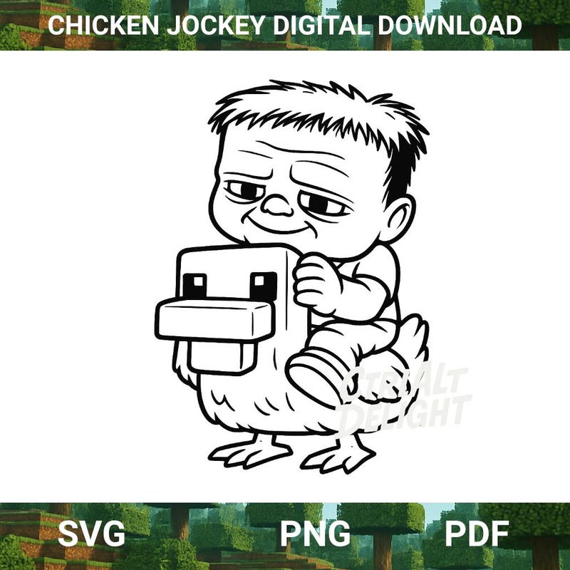 Chicken Jockey Svg - Etsy