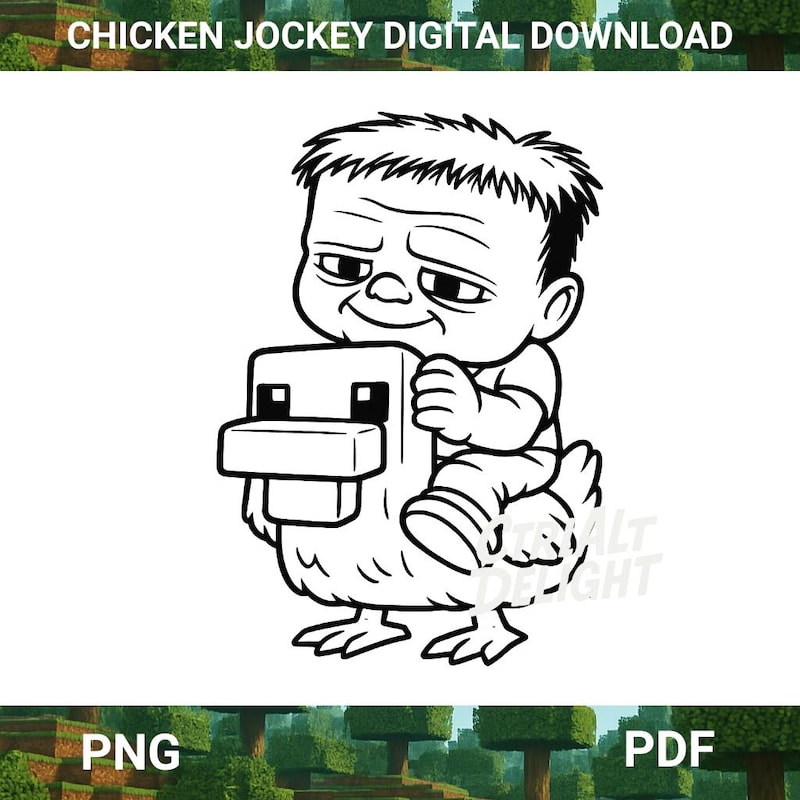 Chicken Jockey Png - Etsy