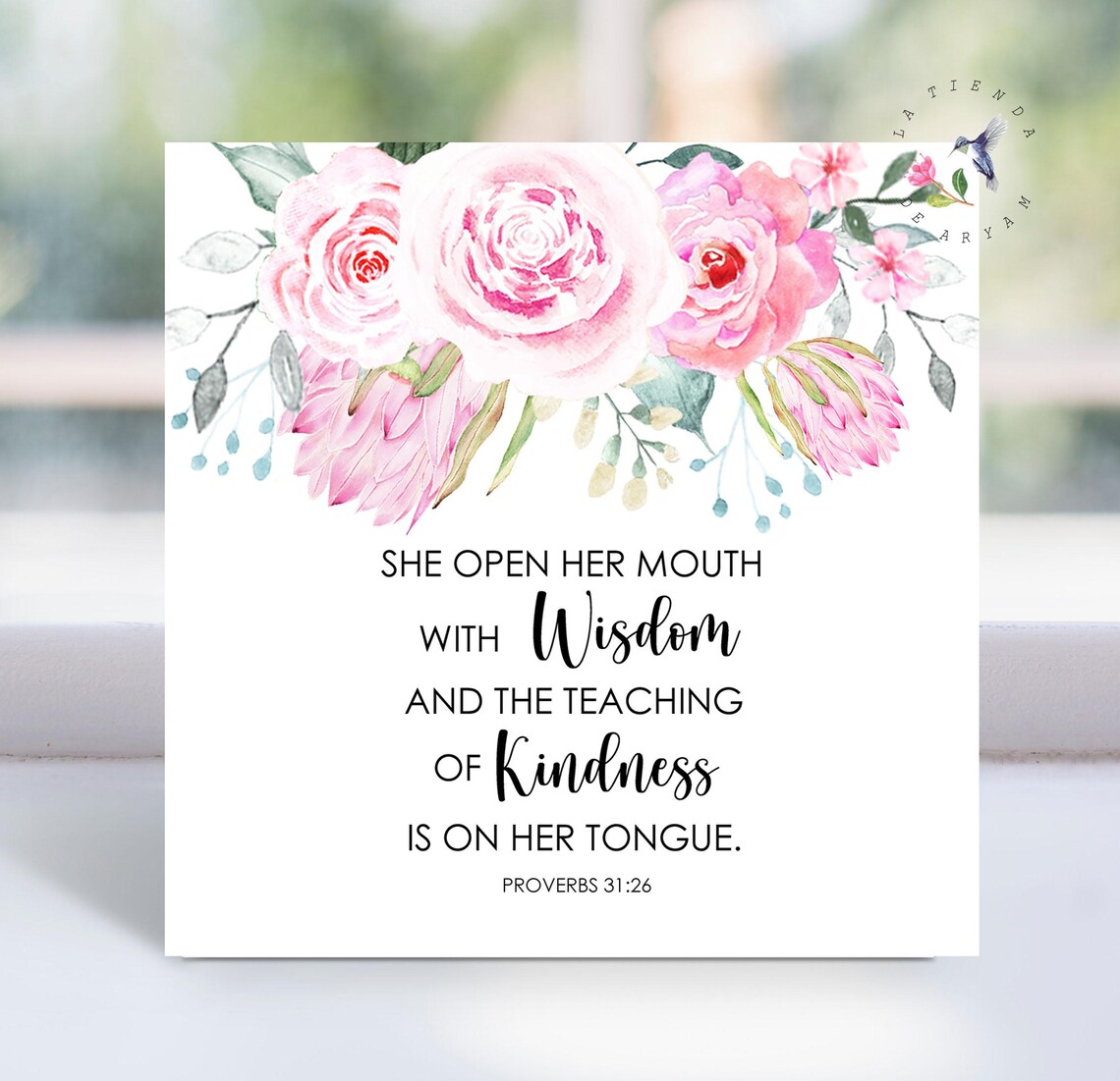 Printable Scripture Cards Set X6, Mother's Day Bible Cards, Women Bible ...