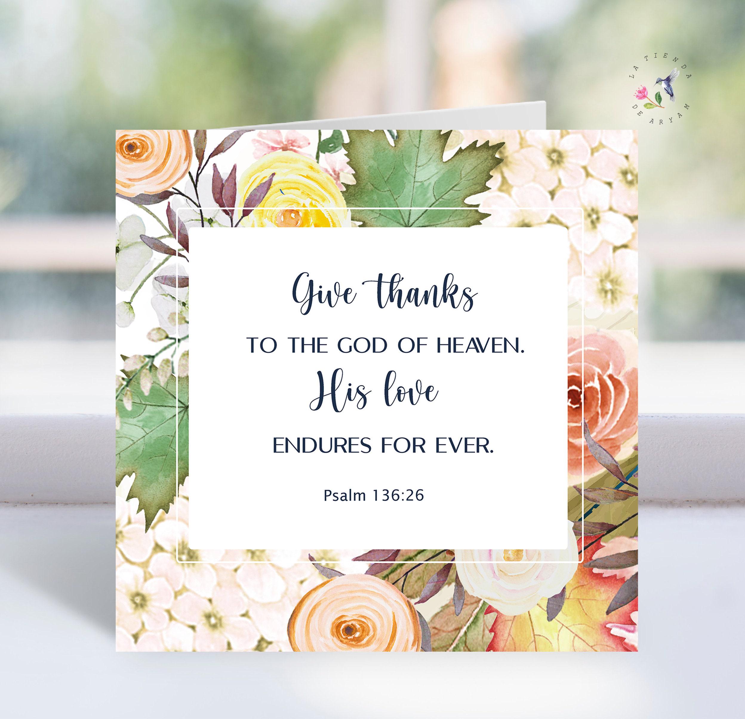 Printable Thanksgiving Set X12 Bible Verse Cards, Thanksgiving ...
