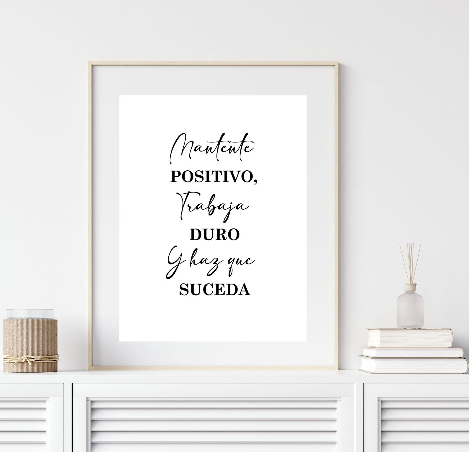 Spanish Inspirational Quote Prints Set of 8 – Motivational Poster ...
