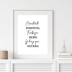 Spanish Motivational Posters Set X8, Printable Spanish Motivational ...