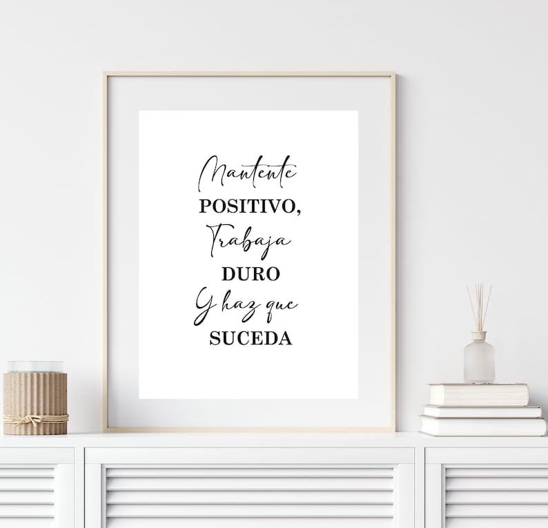 Spanish Motivational Posters Set X8, Printable Spanish Motivational ...