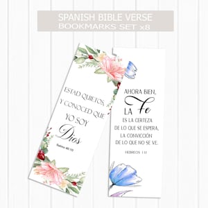 Spanish Bible Bookmarks, Printable Set of 8, 7 X 2.5 Inches, Instant ...
