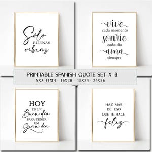 Spanish Motivational Posters Set X8, Printable Spanish Motivational ...