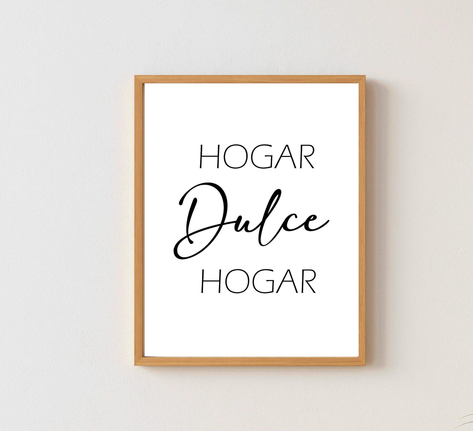 Hogar Dulce Hogar Printable, Printable Wall Art, Spanish Sign, Spanish ...