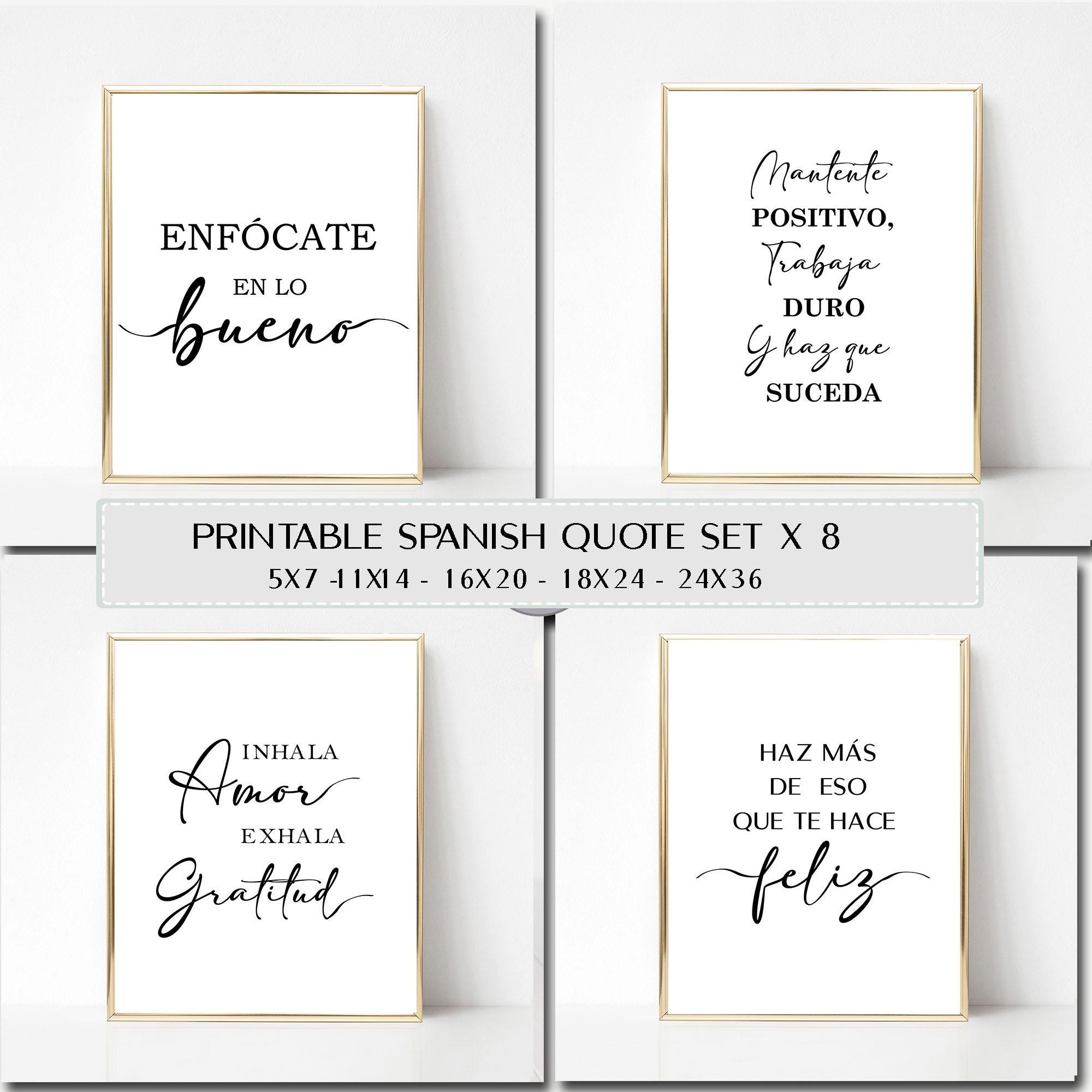 Spanish Motivational Posters, Printable Spanish Motivational Poster ...