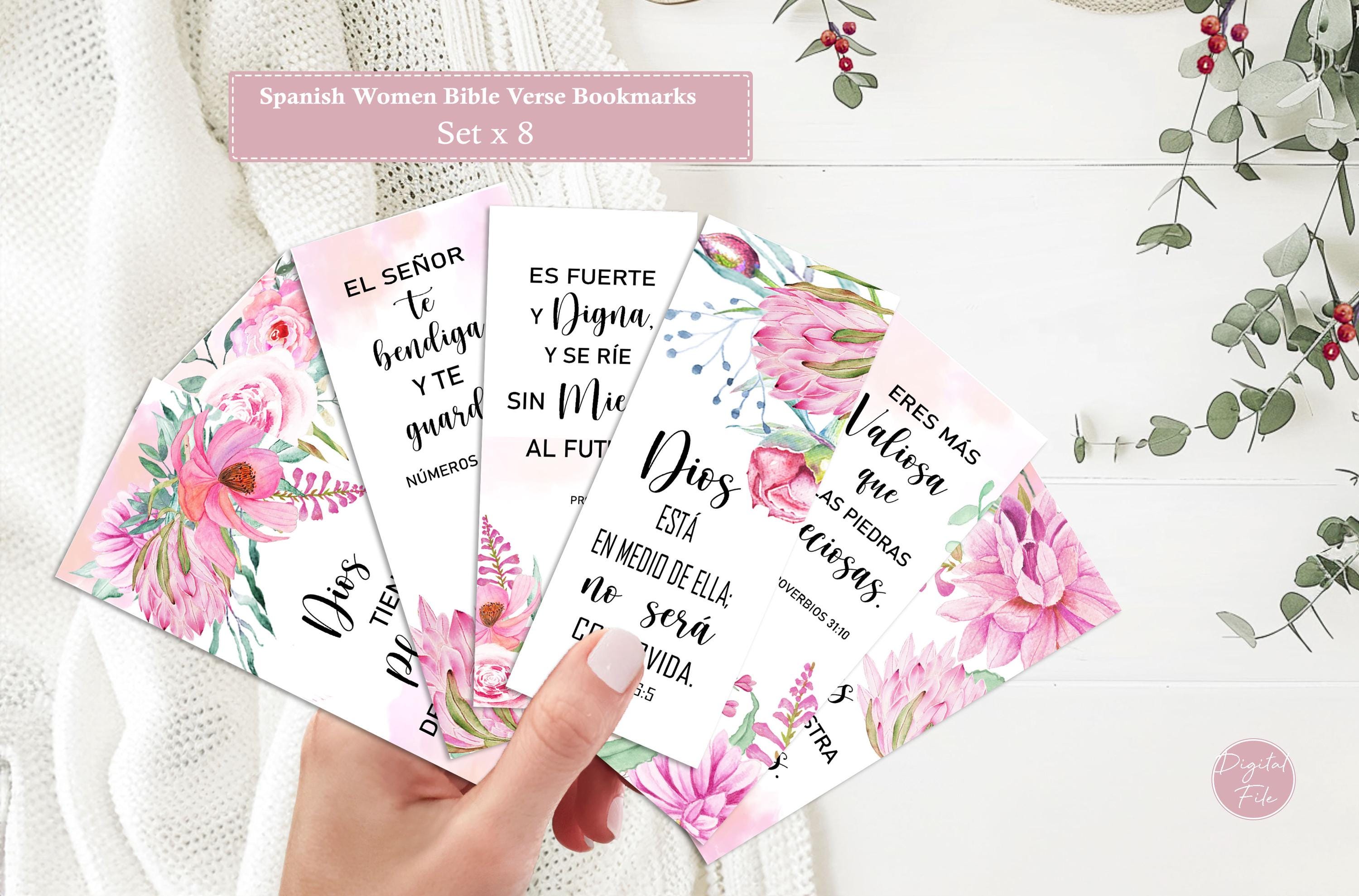 Marcadores con versículos bíblicos para el Día de la Madre, marcadores ...