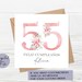 55th Birthday Card, PRINTABLE, 55th Birthday Card Printable, Spanish ...