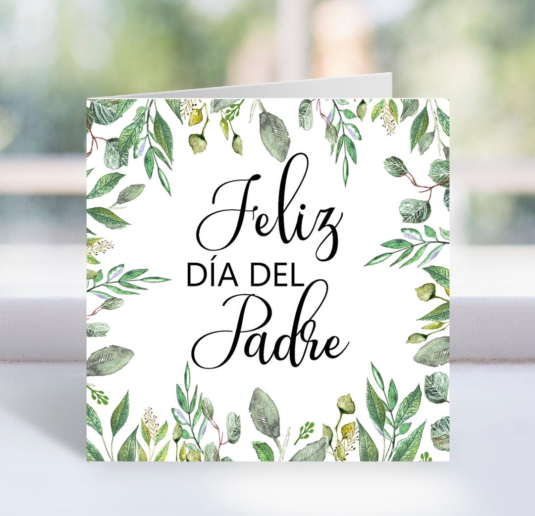 Spanish Father's Day Card, Feliz Día Del Padre Printable, Printable for ...