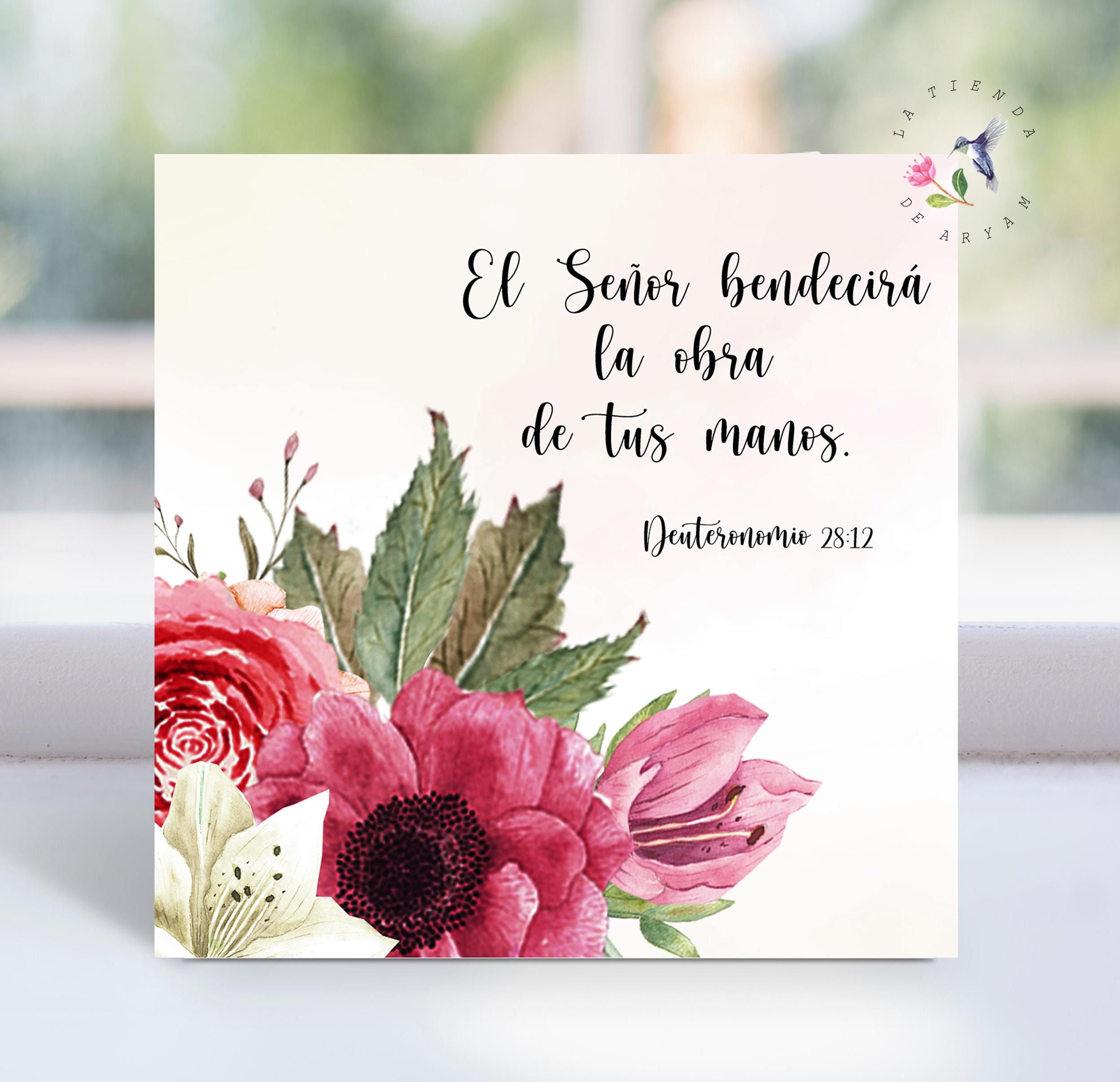 Printable Scripture Cards Set X6, Spanish Women Bible Verse Cards ...