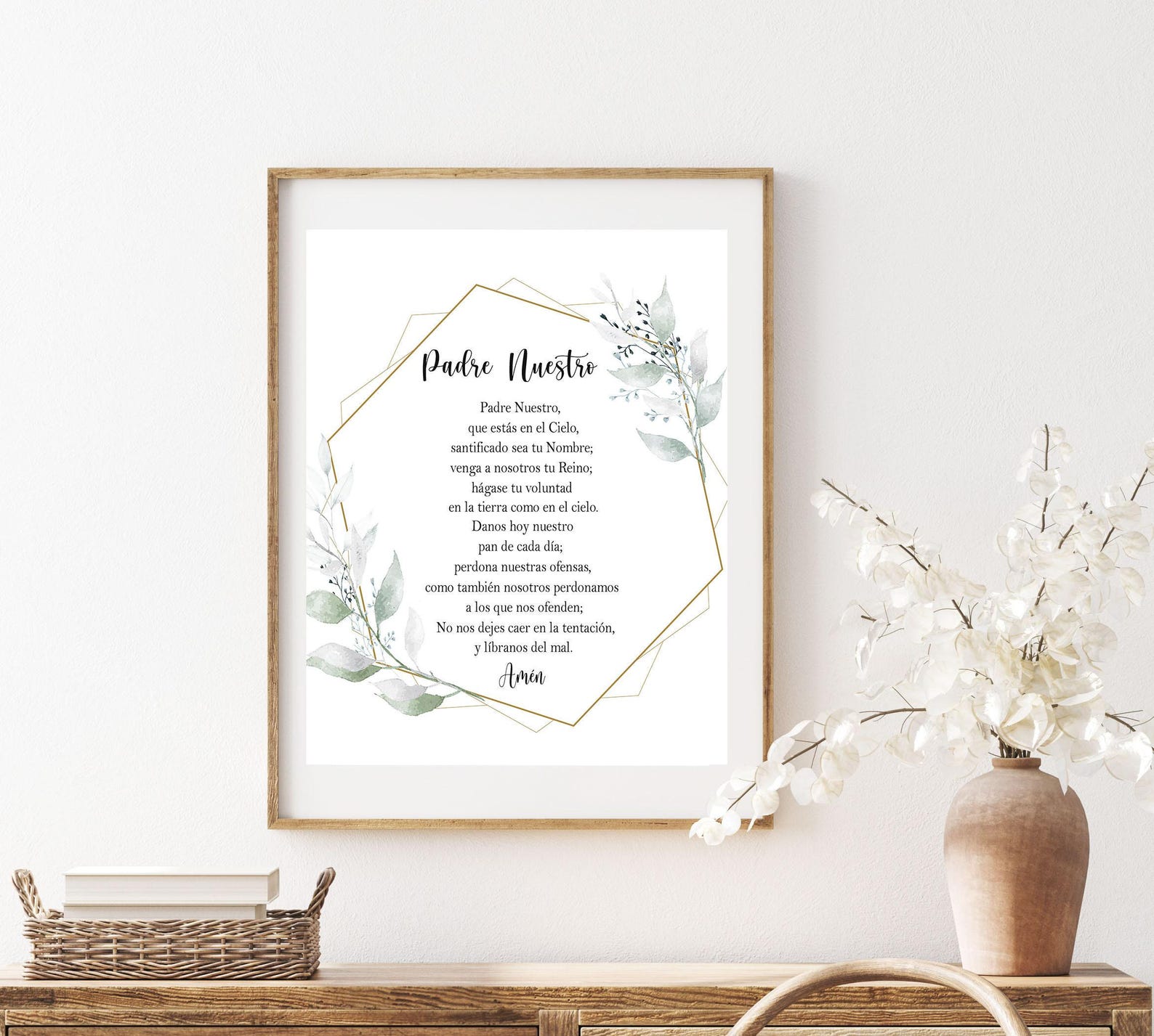 Padre Nuestro, Spanish the Lord's Prayer , Oración Del Padre Nuestro ...