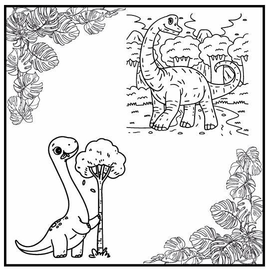 Dinosaur Adventure Colouring Book for Kids | Fun and Educational Dino ...