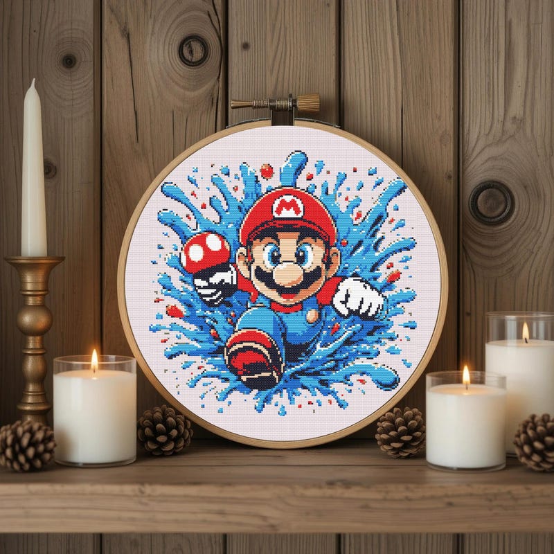Mario Crossstitch Patterns - Etsy UK