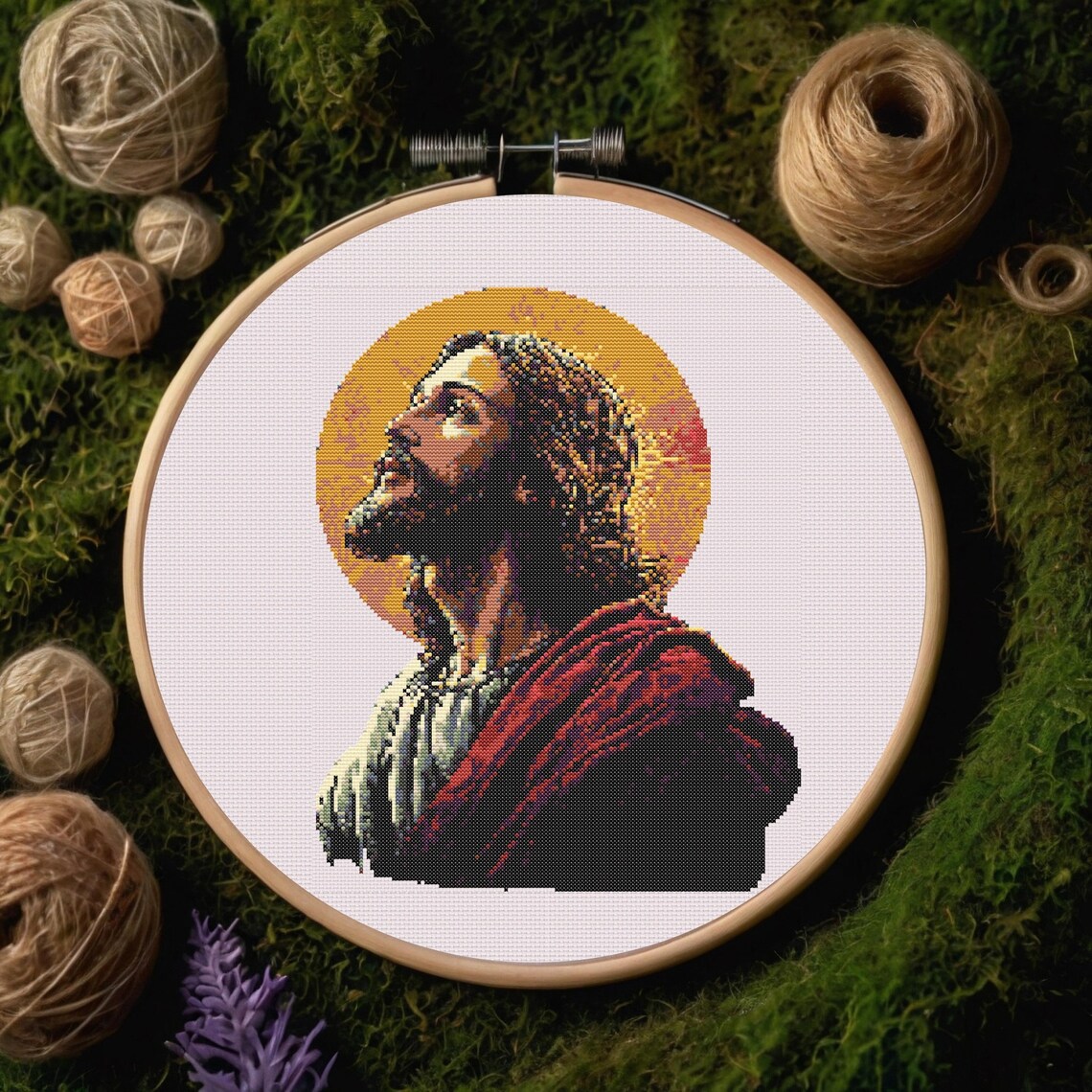 Jesus Cross Stitch Pattern – Religious Christian Embroidery (PDF ...