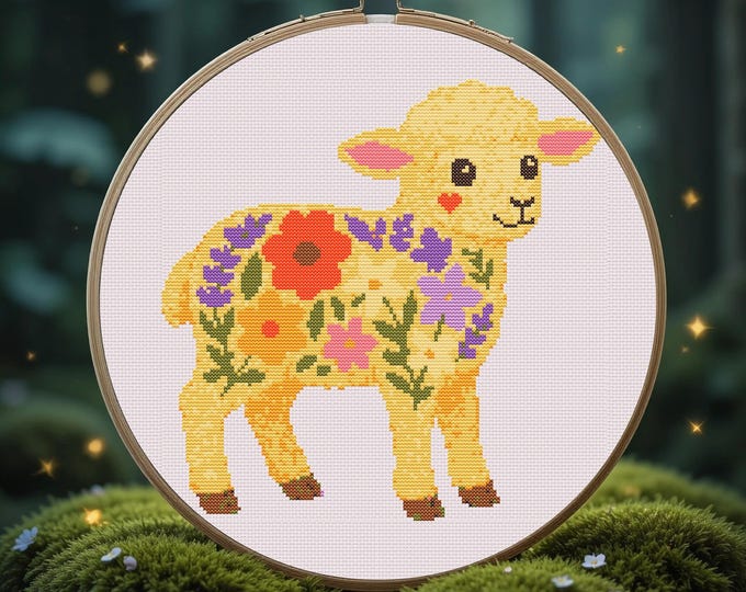 Tiny Sheep - Set of 4 - Durene J Cross Stitch Pattern - Etsy Canada