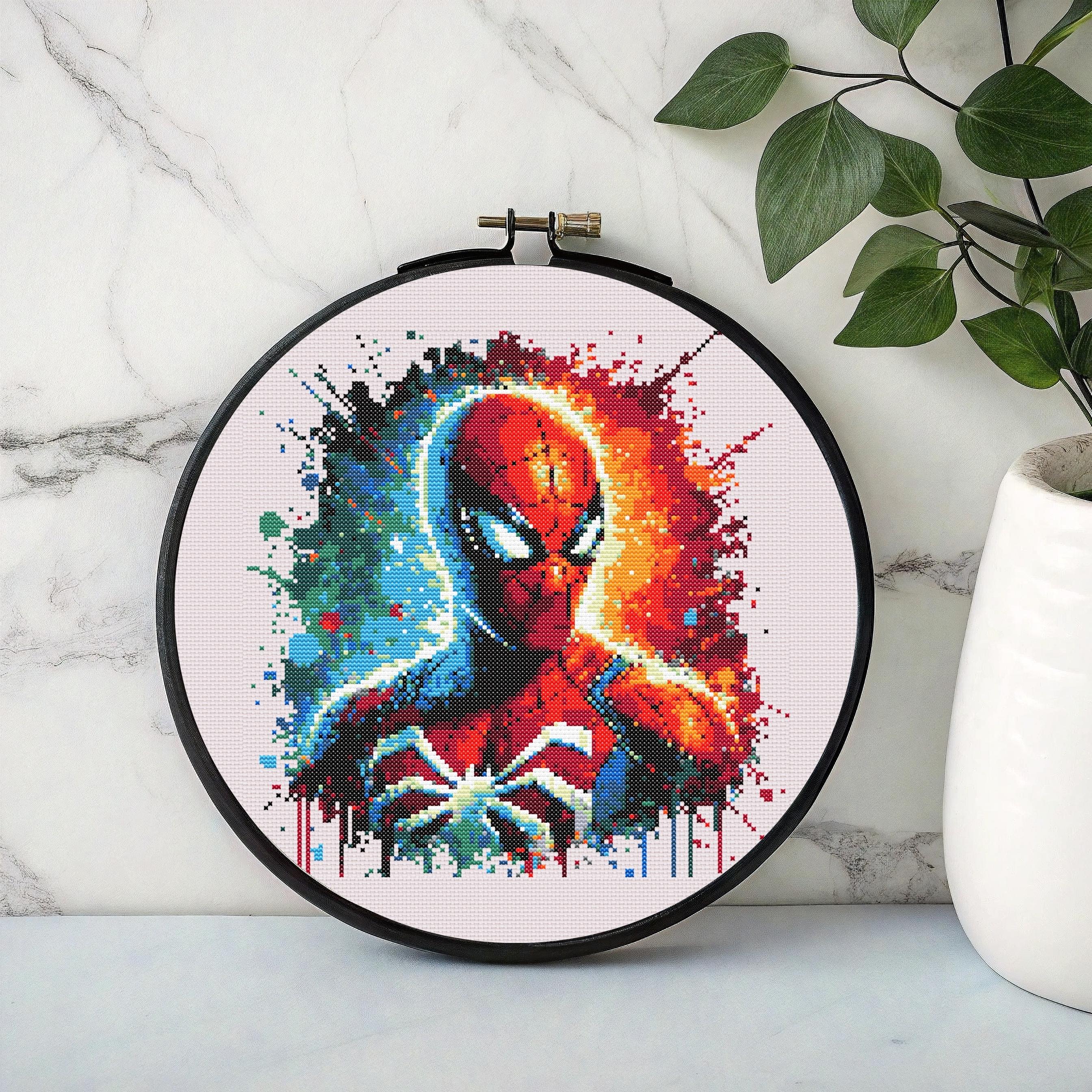 Spiderman Cross Stitch Pattern PDF, Instant Download, Spiderman Cross ...