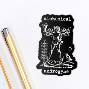 Alchemical Androgyne Sticker - Androgyny Alchemy Nonbinary Trans ...