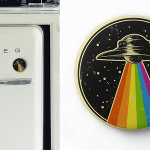 Queer UFO Magnet - Gay LGBT Pride Fridge Magnet - 2.5" - Etsy