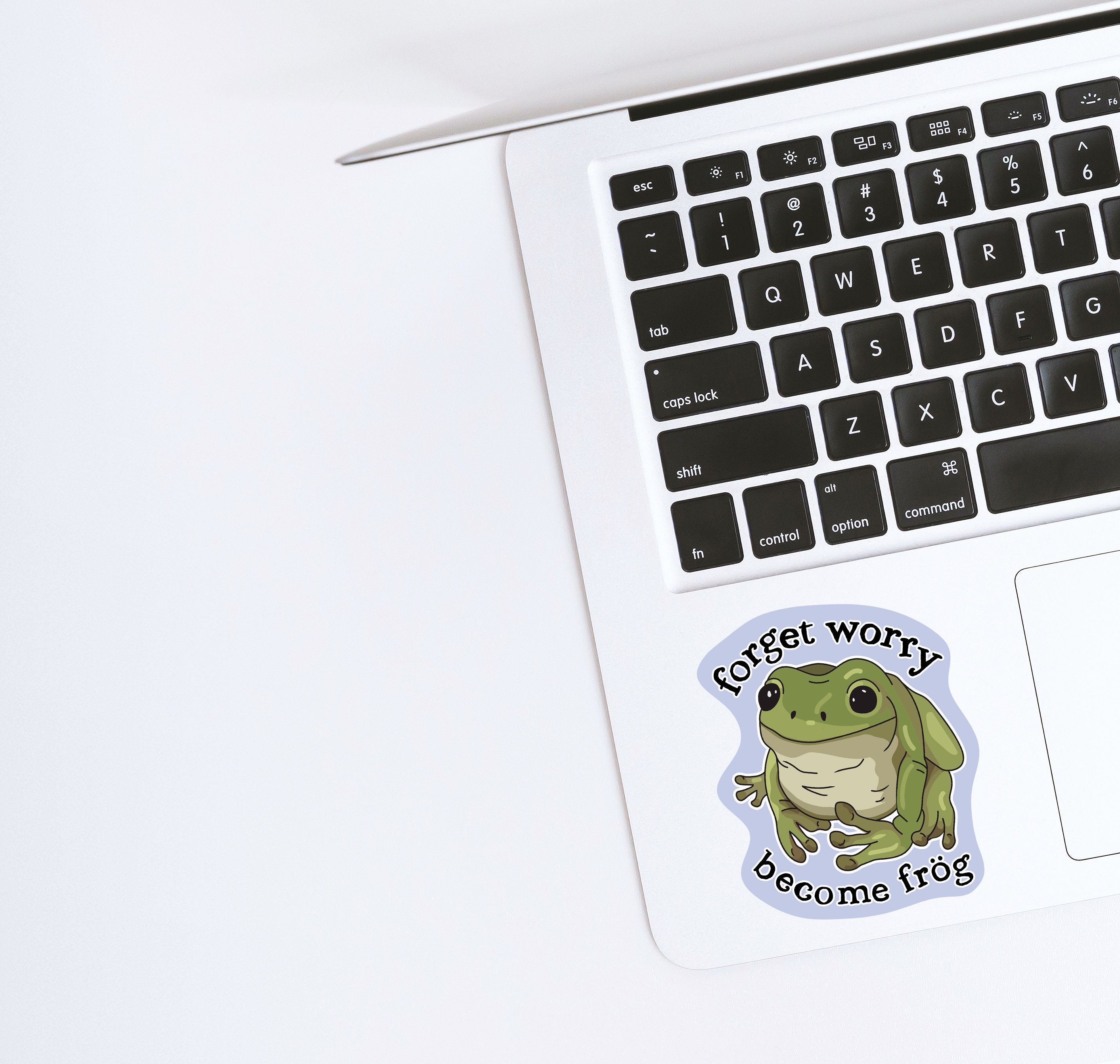 Forget Worry Frog Sticker Cute Frogs Toads Mental Health - Etsy