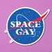 Space Gay Sticker 3 X 2.5 Gay Lesbian Queer - Etsy