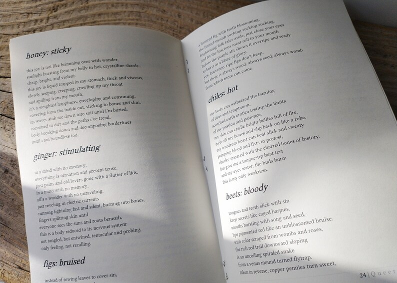 Queer Poets Write About Nature - Queer Poetry Zine Chapbook - Etsy