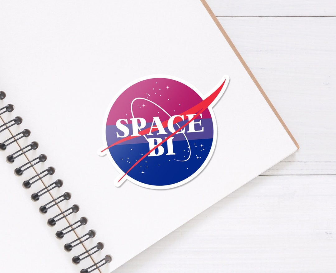 Space Bi Sticker 3 X 2.5 Bisexual Queer Pride LGBT Vinyl Sticker - Etsy