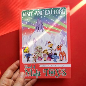 Misfit Toys Christmas Card 1964 Rudolph Reindeer Classic A7 Christmas ...