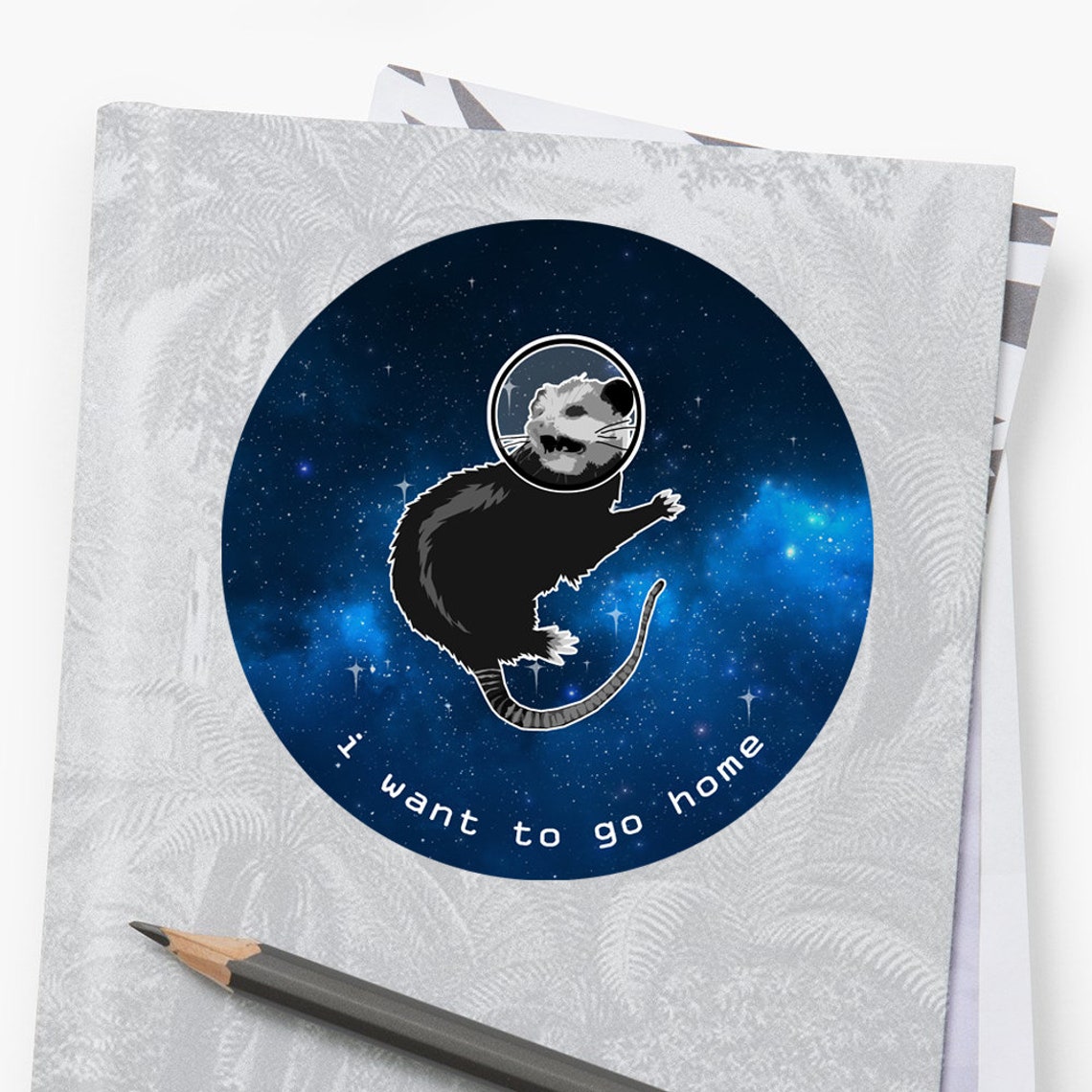 Possum Sticker 3-pack 3 Funny Opossum Stickers Glossy - Etsy