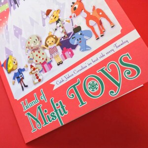 Misfit Toys Christmas Card 1964 Rudolph Reindeer Classic A7 Christmas ...