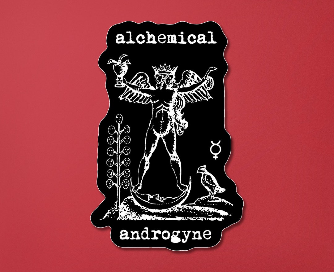 Alchemical Androgyne Sticker - Androgyny Alchemy Nonbinary Trans ...