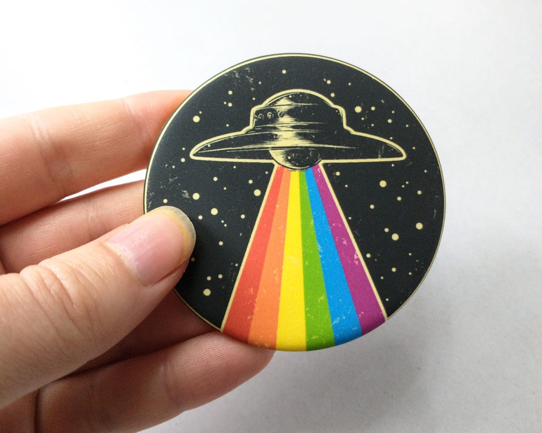 Queer UFO Magnet - Gay LGBT Pride Fridge Magnet - 2.5" - Etsy