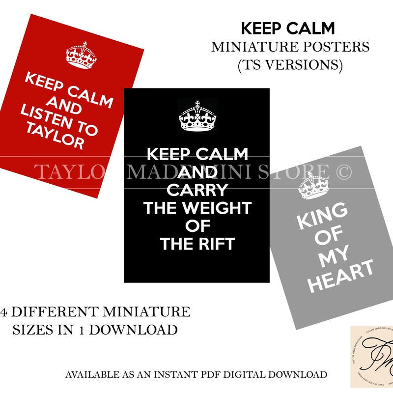 Keep Calm Posters - Etsy
