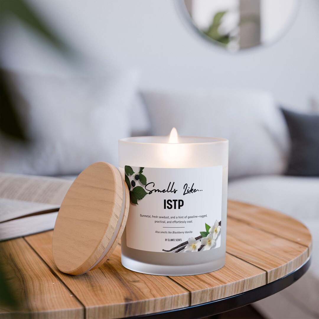 ISTP Frosted Glass Scented Candle - MBTI, Personality Type ...