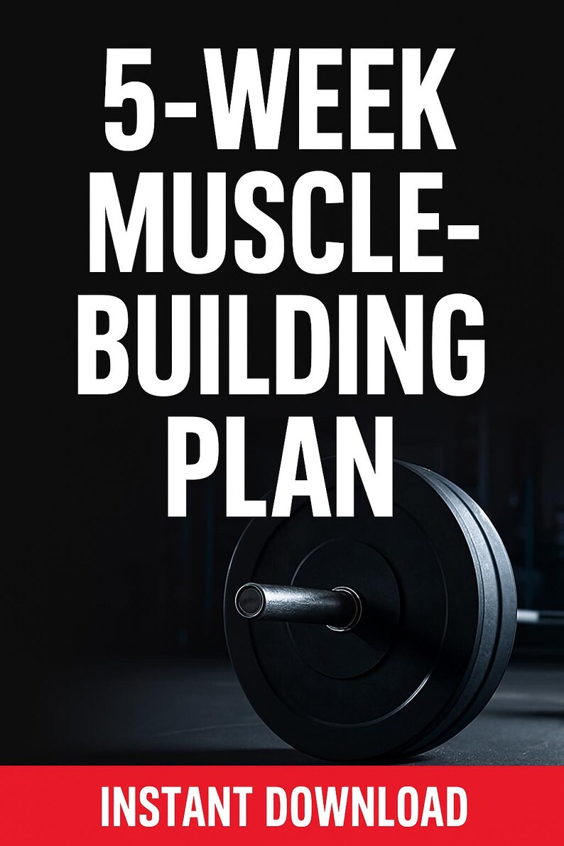 5-week Gym Workout Plan for Beginners – Build Strength & Muscle | PDF ...